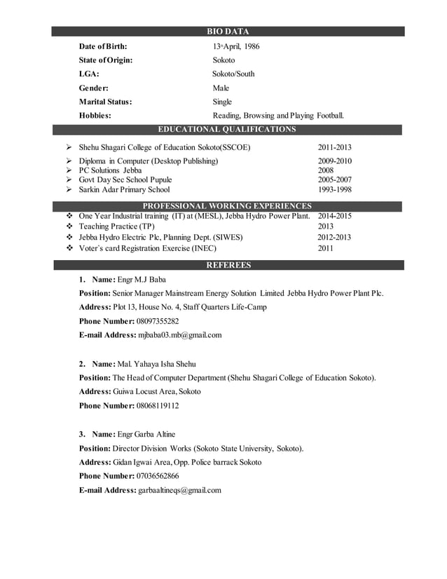 Faruk CV New | DOCX | Computer Networking | Computing