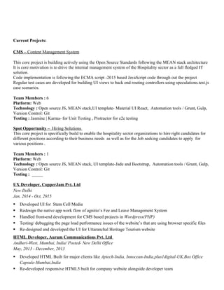 Diwyanshu Tomar_CV_UI Developer | PDF