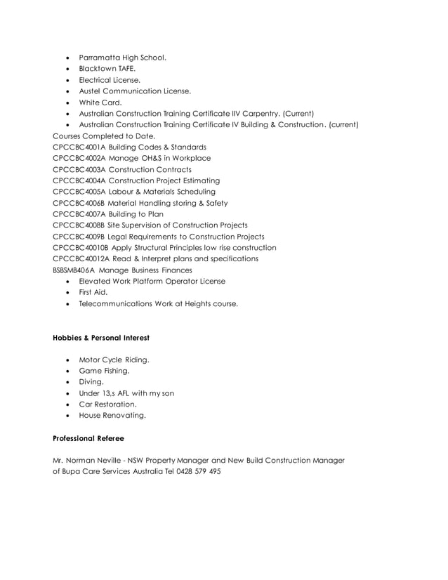 GP CV | DOCX | Civil Engineering Industry | Industries