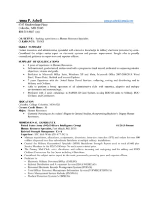 Street Resume | PDF
