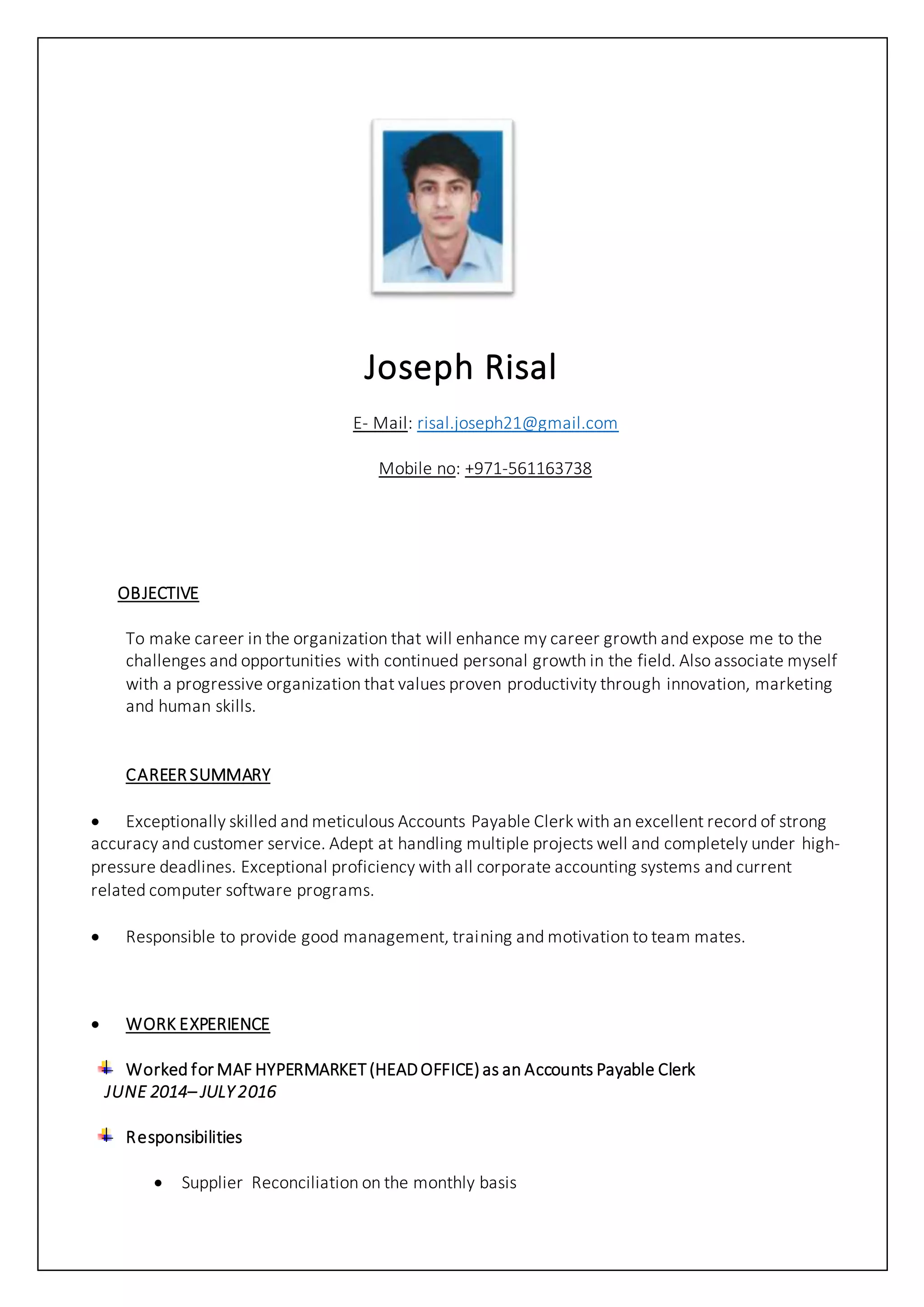 Joseph CV | DOCX