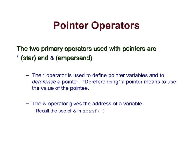 pointer, structure ,union and intro to file handling | PPT