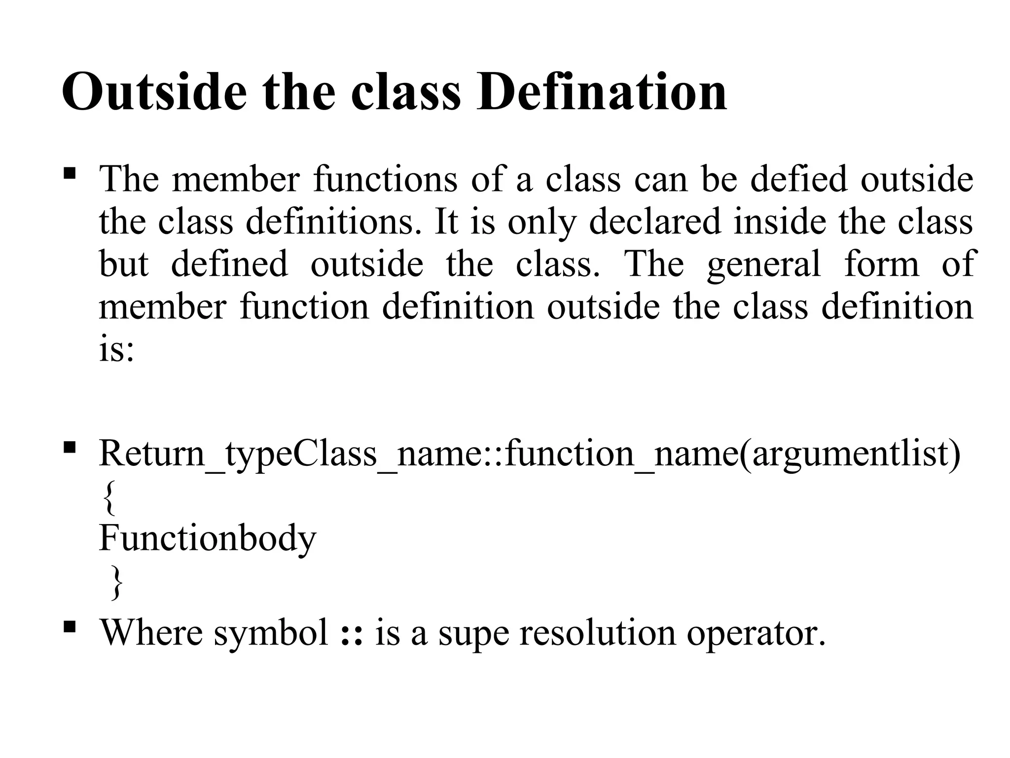 Bca 2nd sem u-2 classes & objects | PPT