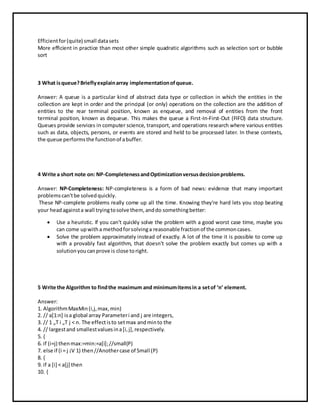 Bca2020 data structure and algorithm | PDF
