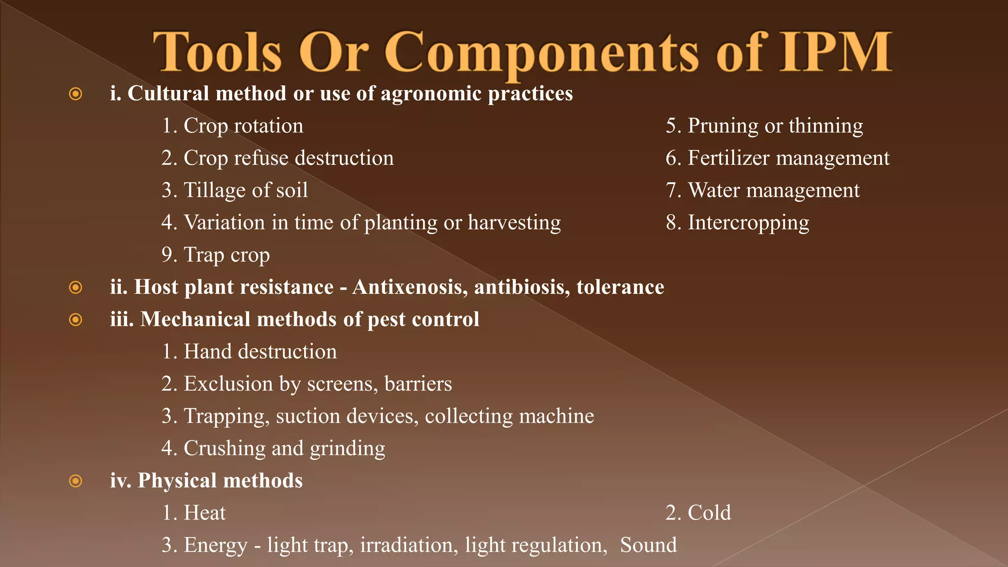 IPM:- Integrated Pest Management | PPTX