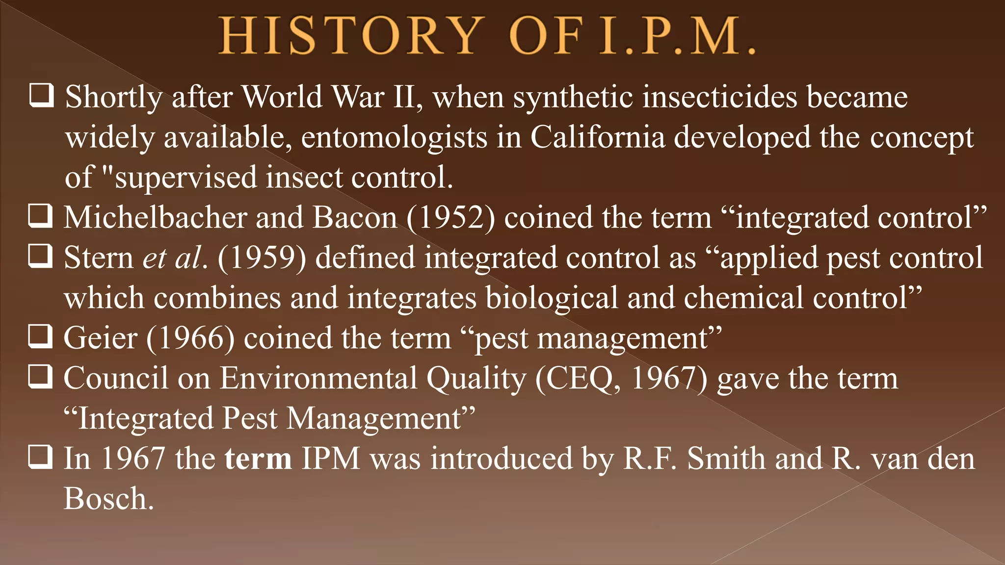 Ipm Integrated Pest Management Pptx