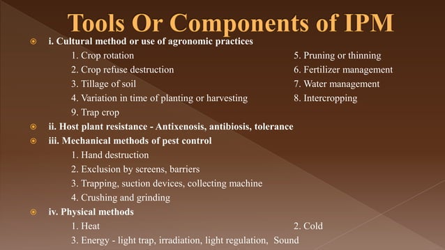 Ipm Integrated Pest Management Pptx