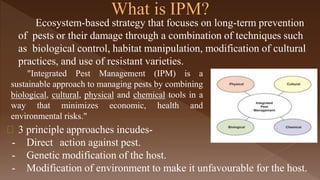 IPM:- Integrated Pest Management | PPTX