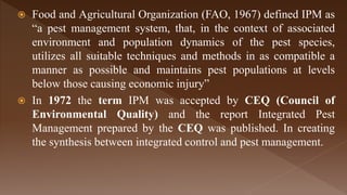 IPM:- Integrated Pest Management | PPTX