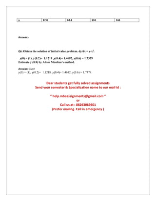 Bca3010 computer oreineted numerical methods | DOCX