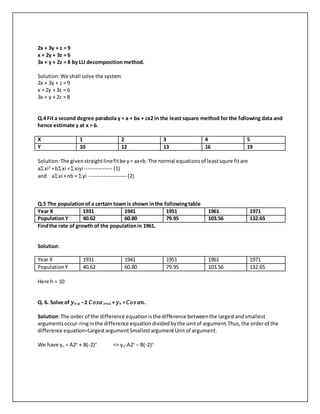 Bca3010 computer oriented numerical methods | PDF