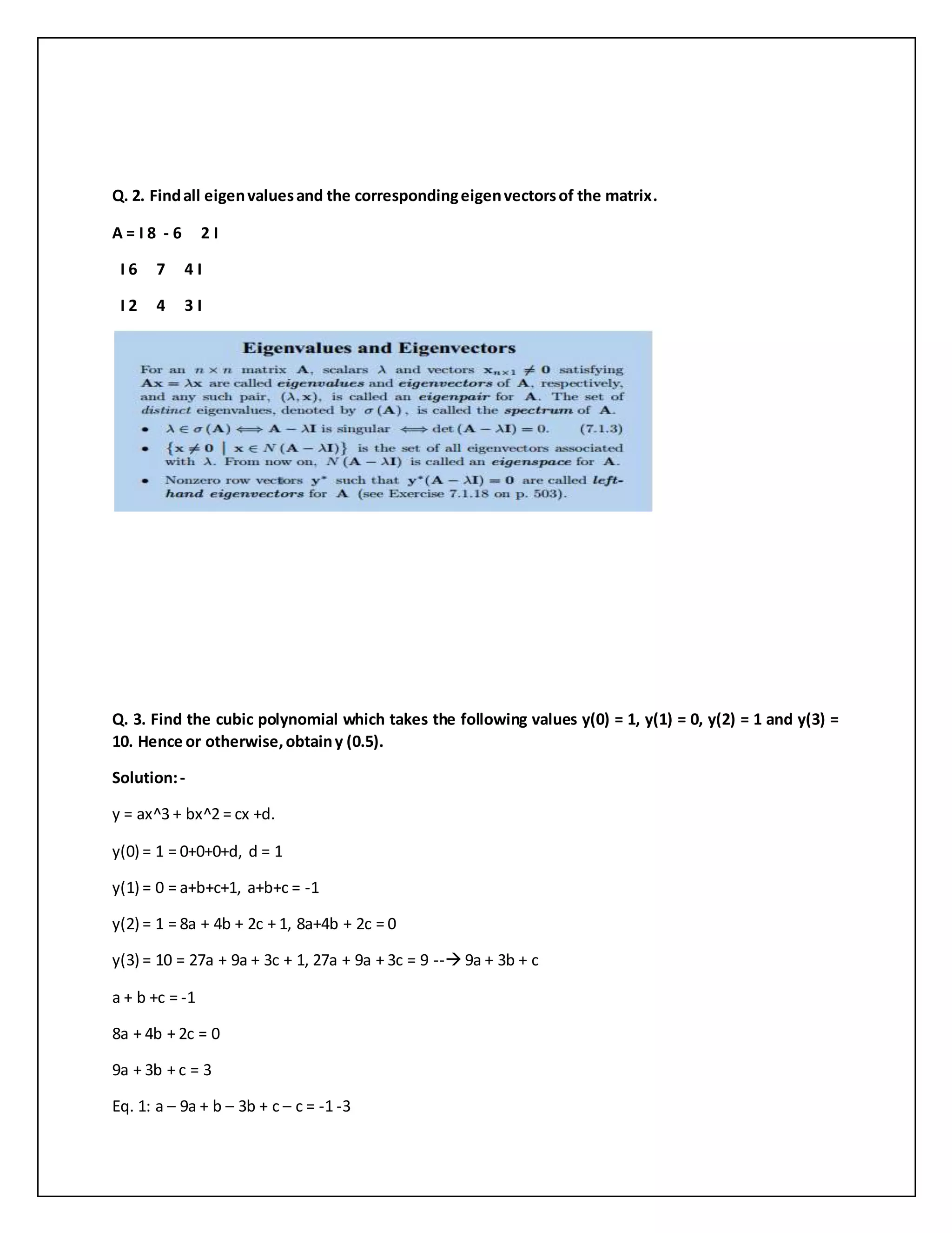 Bca3010 computer oriented numerical methods | PDF