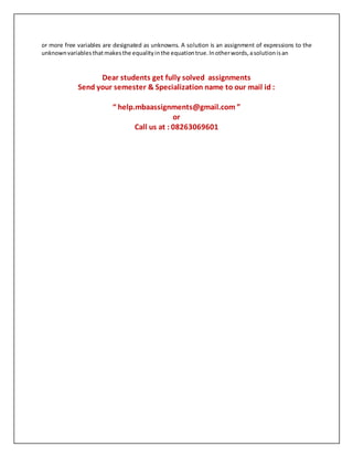 Bca3010 computer oriented numerical methods | PDF