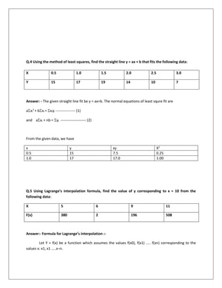 Bca3010 computer oriented numerical methods | PDF