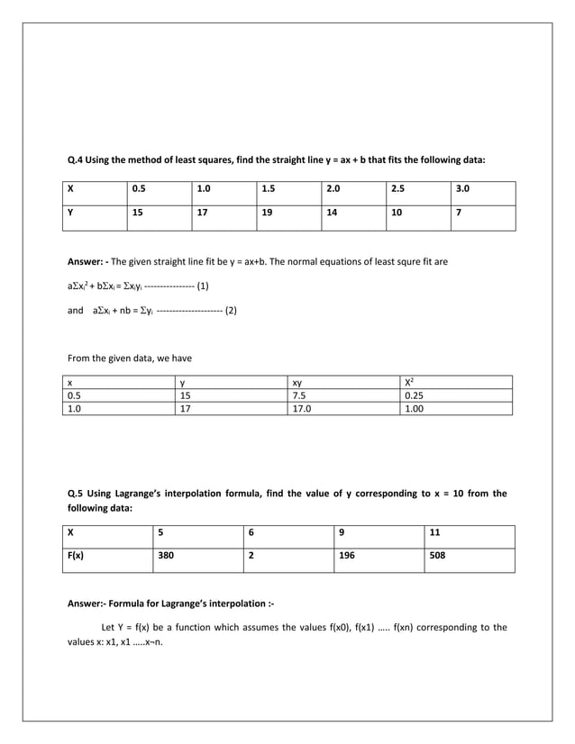 Bca3010 computer oriented numerical methods | PDF