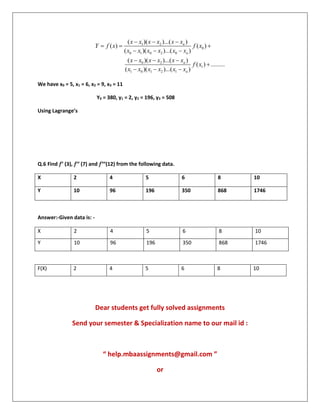 Bca3010 computer oriented numerical methods | PDF