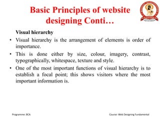 Basic Principles of website designing | PPTX
