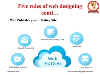 Five rules of web designing | PPTX