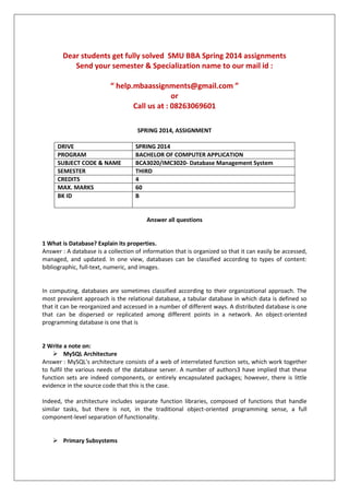 Bca3020 database management system | PDF
