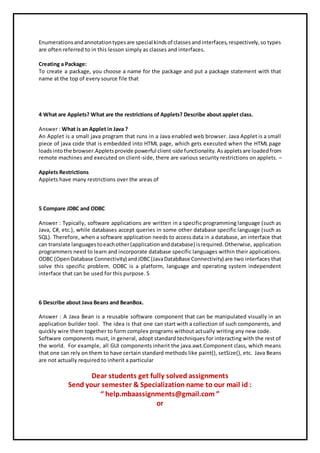 Bca 4020 java programming | PDF