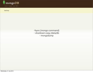 Bar Camp Auckland - Mongo DB Presentation BCA4 | PPT