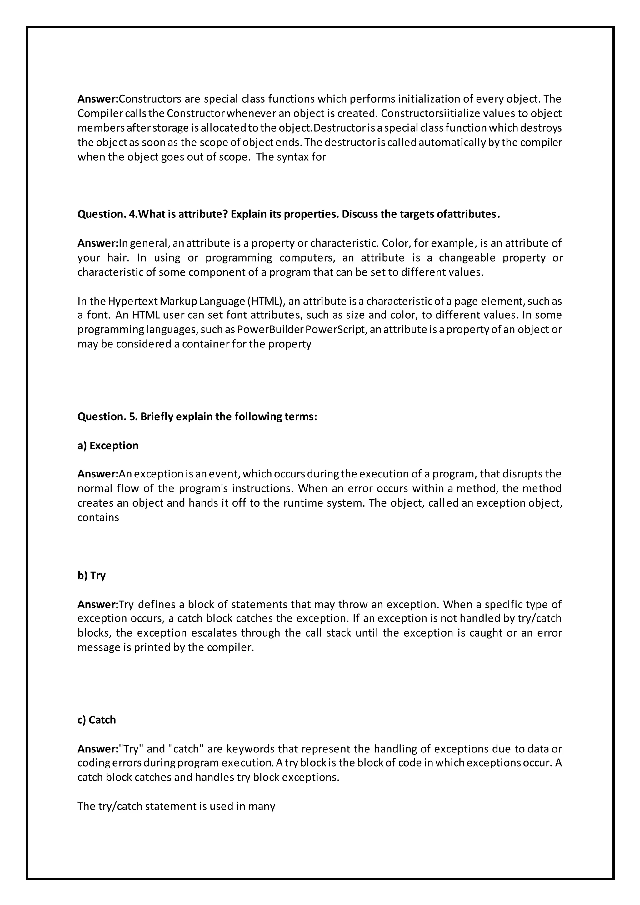 Bca5020 visual programming | PDF