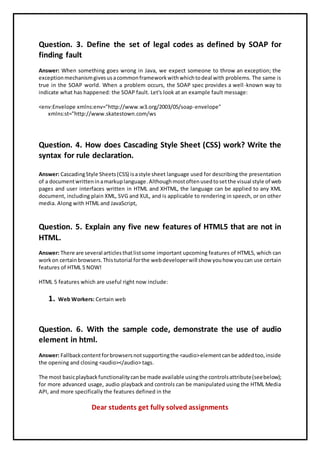 Bca6011 advanced web design | DOCX | Computing | Technology & Computing