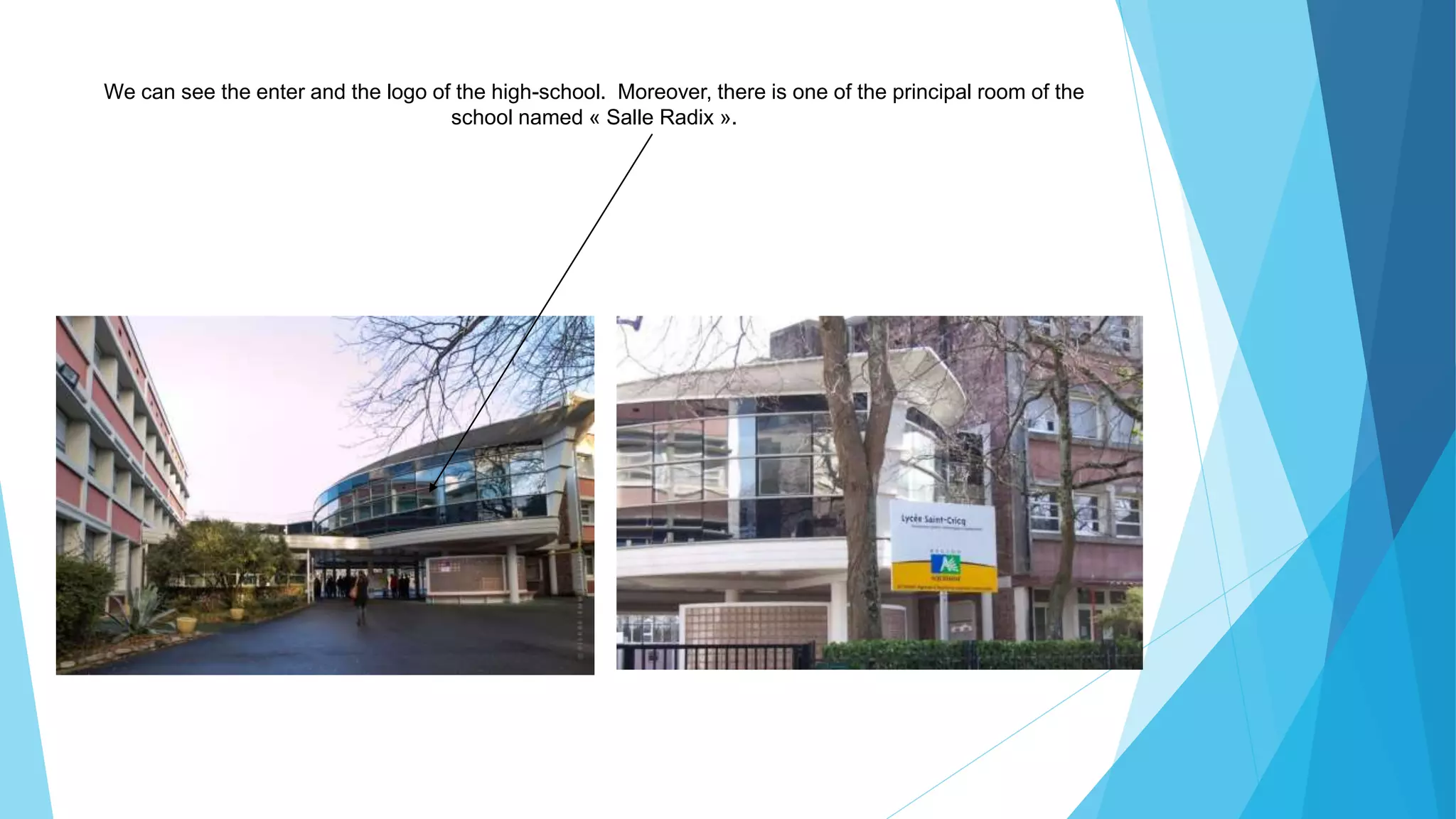 Maths Project : Presentation of our school (T3 B1) | PPT