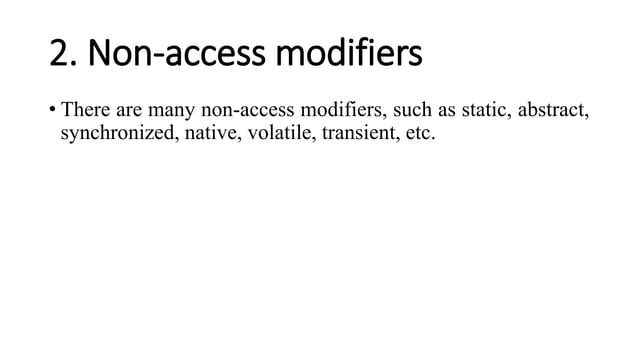 Access Modifiers In Javapptx 
