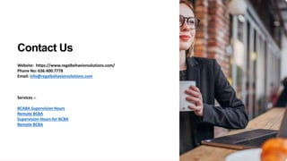 BCABA Supervision Hours | Regal Behavior | PPTX