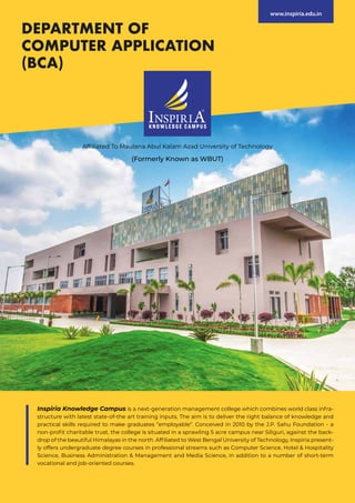 BCA Placement Brochure | Batch of 2016 | PDF