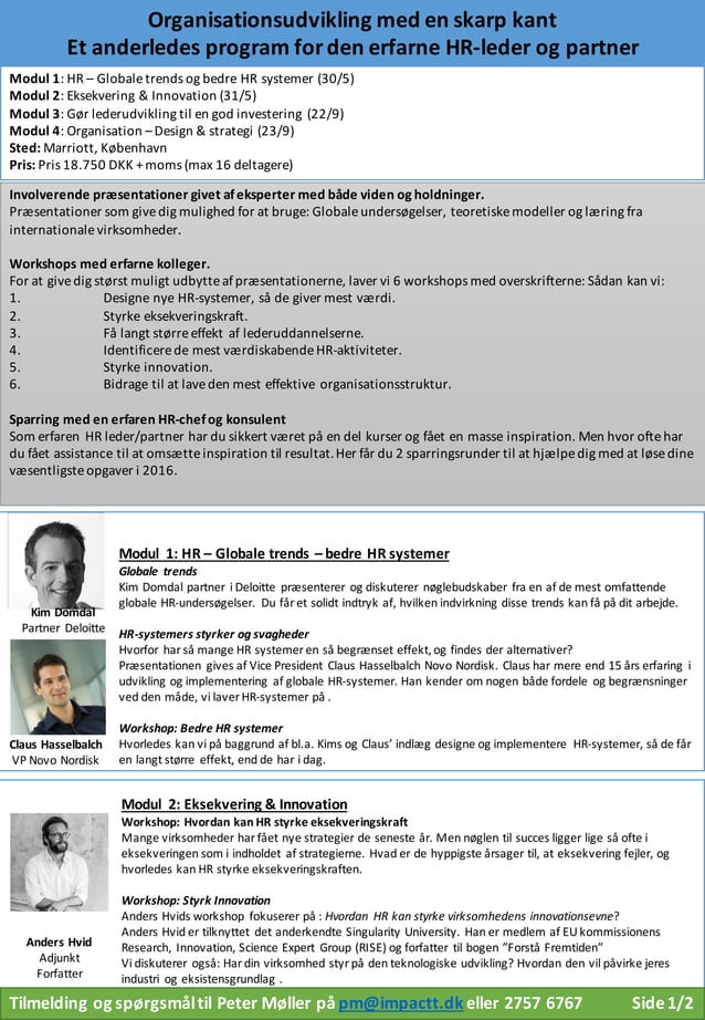 Organisationsudvikling med en skarp kant | PDF