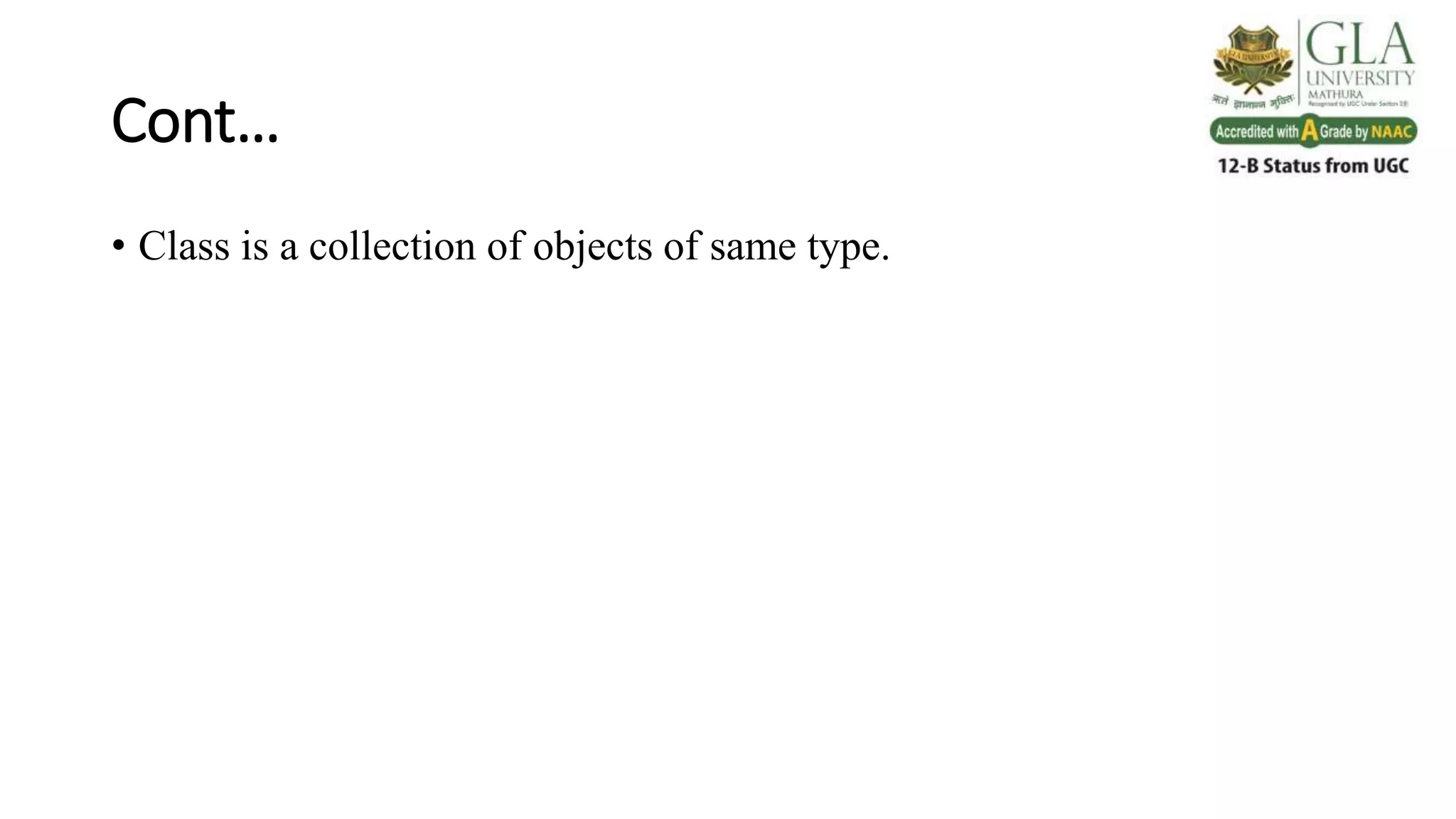 BCA Class and Object.pptx | Programming Languages | Computing