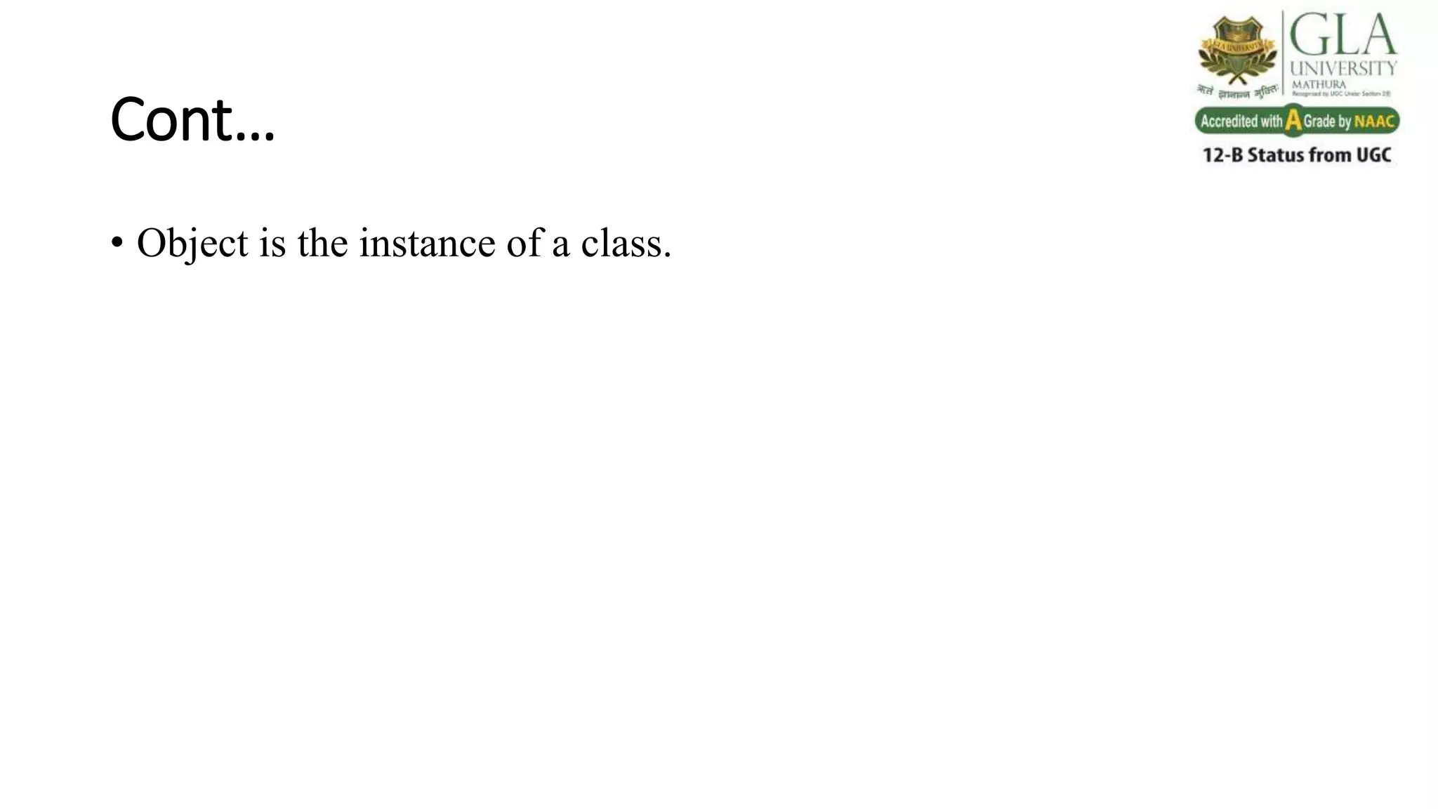 BCA Class and Object.pptx | Programming Languages | Computing