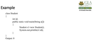 BCA Class and Object.pptx | Programming Languages | Computing