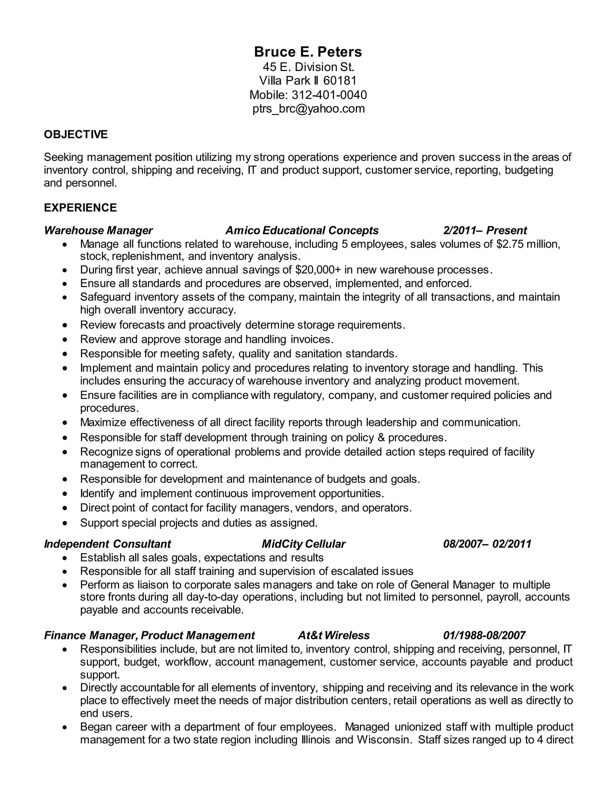 BrucePetersresume2016-1 (2) | DOCX