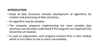 BCA DATA STRUCTURES ALGORITHMS AND PRELIMINARIES MRS SOWMYA JYOTHI | PPT
