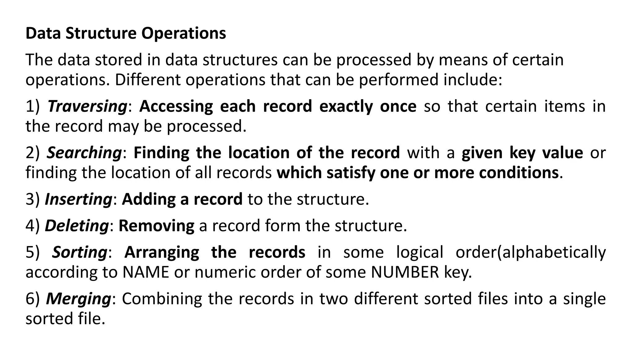 BCA DATA STRUCTURES INTRODUCTION AND OVERVIEW SOWMYA JYOTHI | PDF