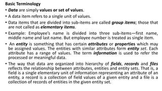 BCA DATA STRUCTURES INTRODUCTION AND OVERVIEW SOWMYA JYOTHI | PDF