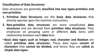 BCA DATA STRUCTURES INTRODUCTION AND OVERVIEW SOWMYA JYOTHI | PDF