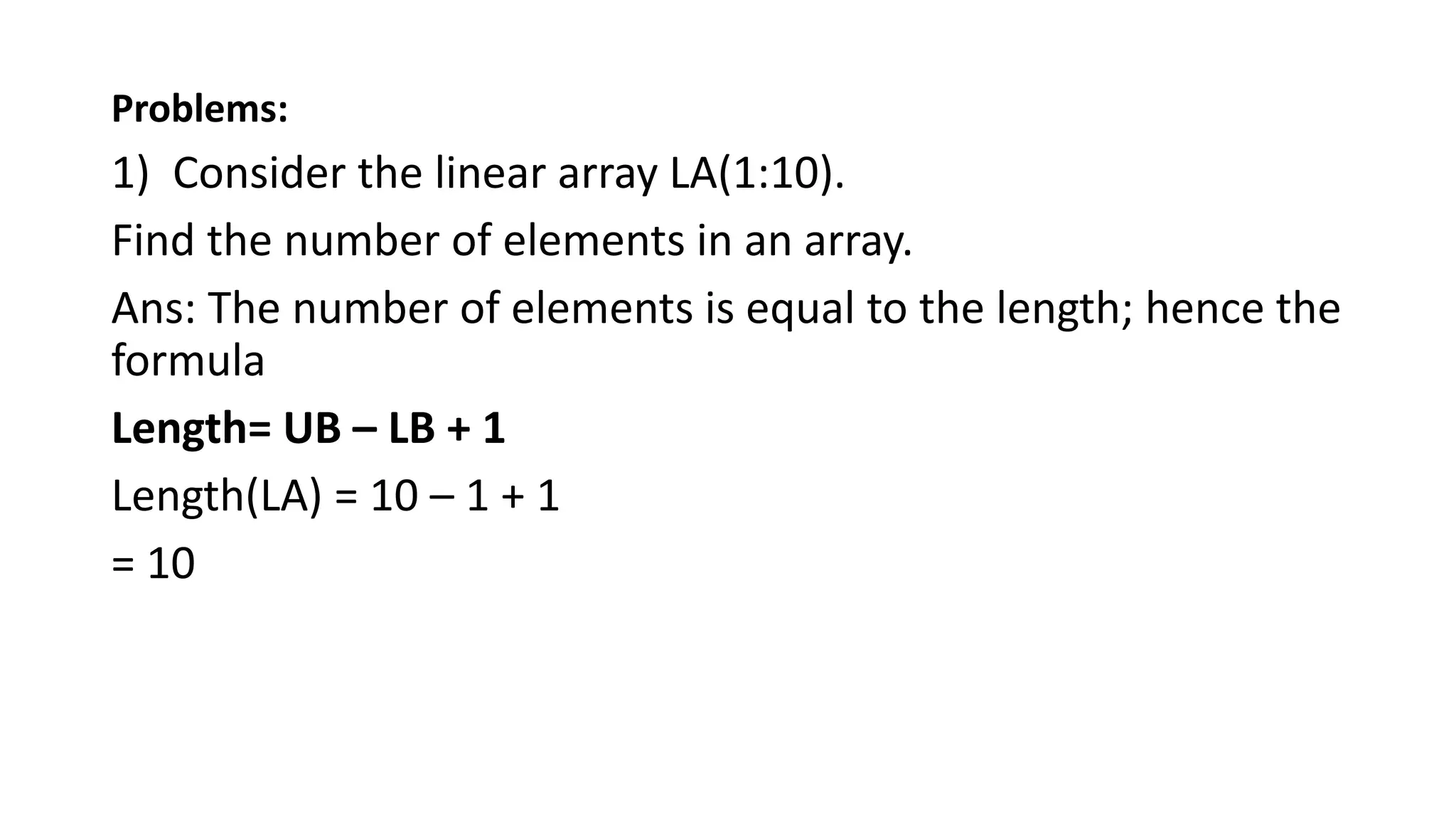 Bca Data Structures Linear Arrays Mrssowmya Jyothi Ppt
