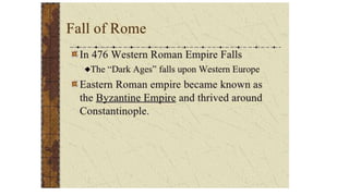Bc ad ce bce roman history dates | PPT