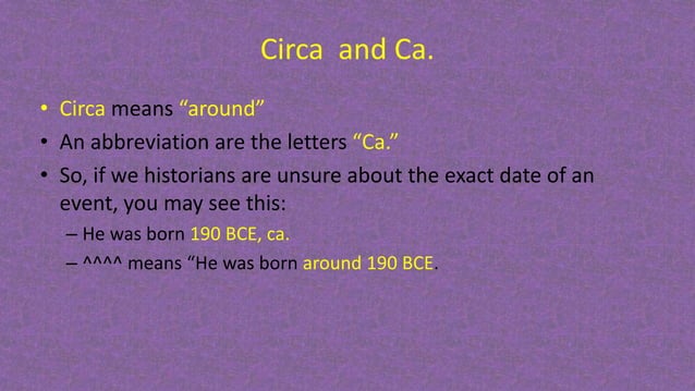 Bc ad ce bce roman history dates | PPT