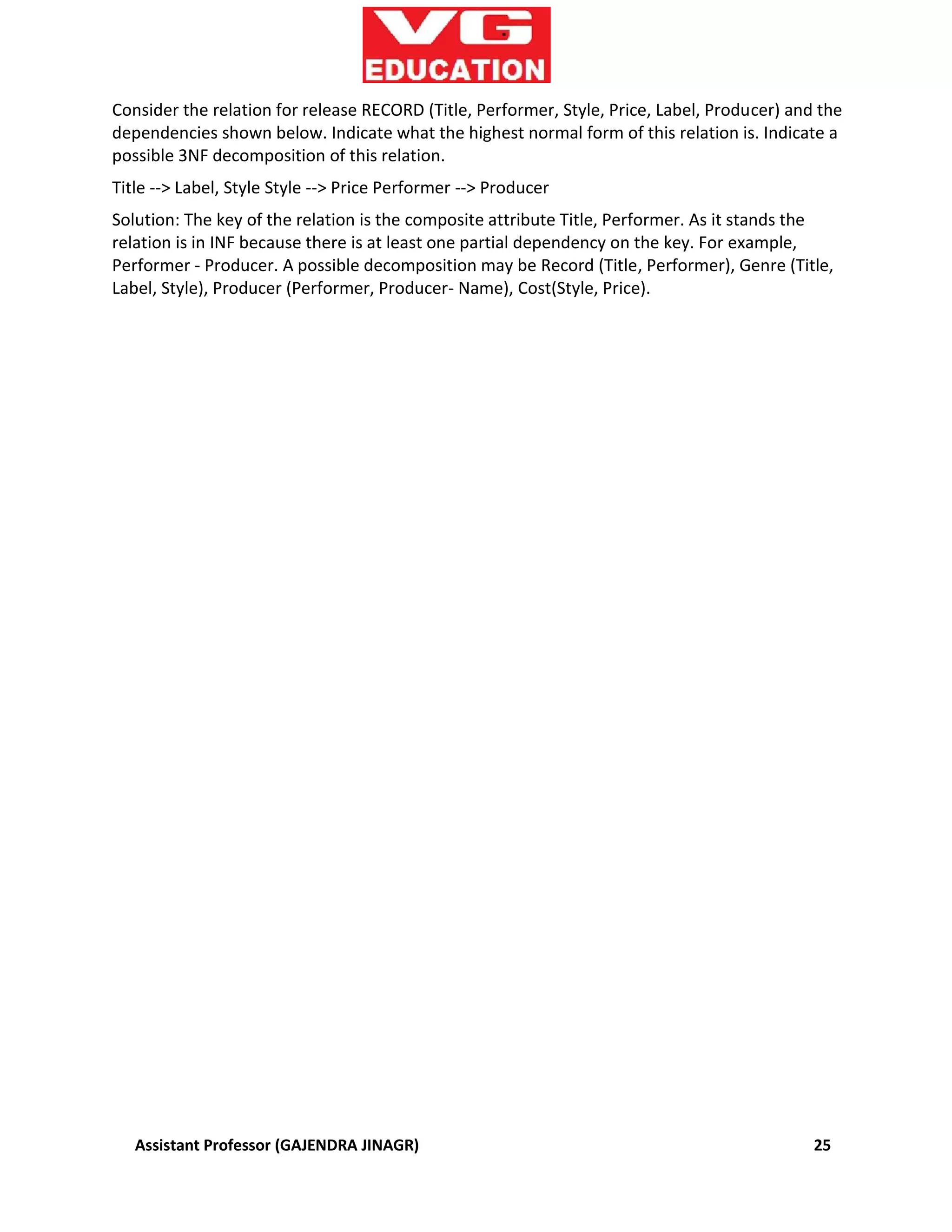 Bca examination 2016 dbms | PDF