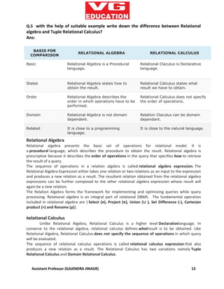 Bca examination 2016 dbms | PDF