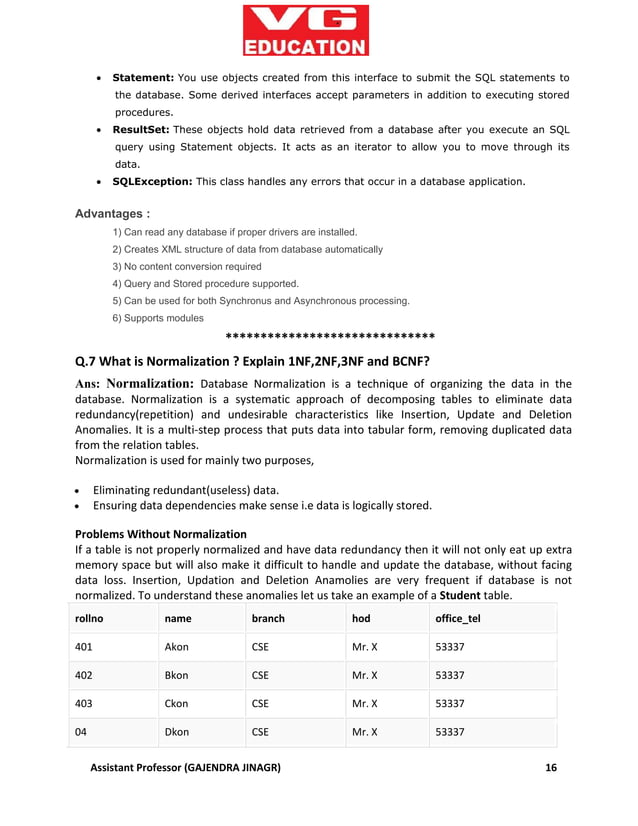 Bca examination 2016 dbms | PDF