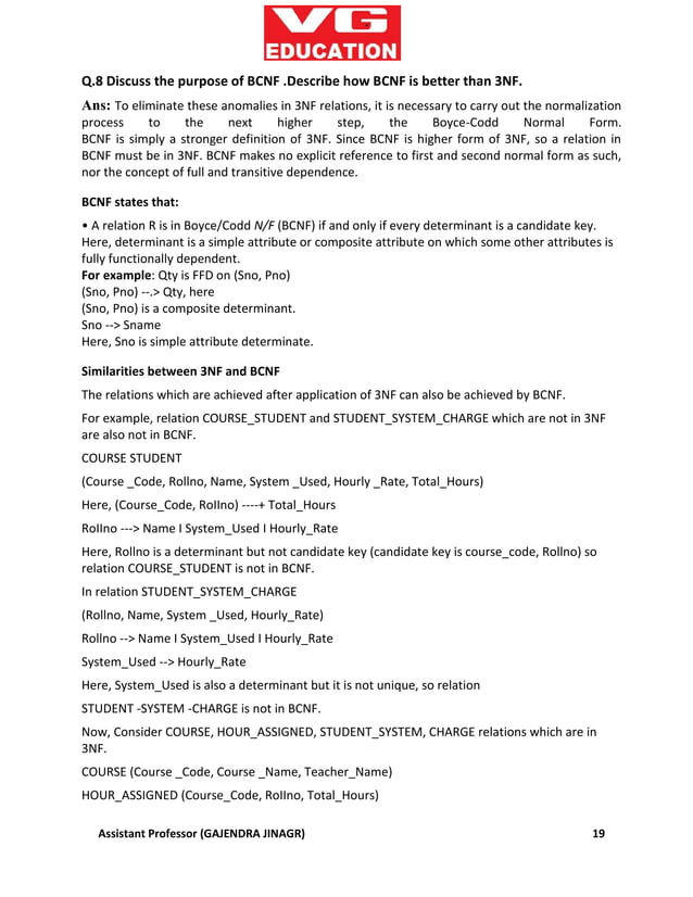 Bca examination 2016 dbms | PDF