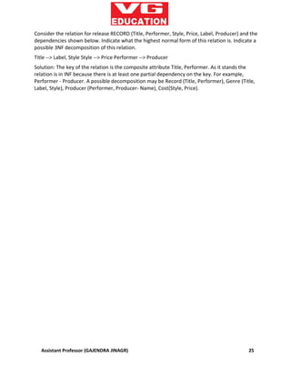 Bca examination 2016 dbms | PDF