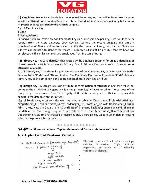 Bca examination 2016 dbms | PDF