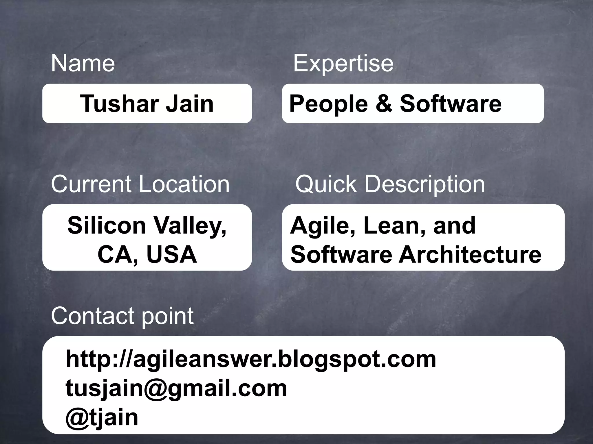 Nimble Framework - Software architecture and design in agile era | PPT